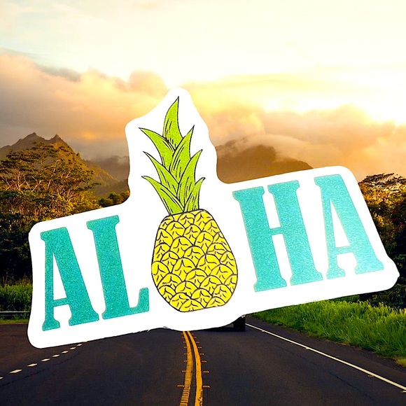 Hand Crafted | Design | Pine Hawaii Aloha State Ohana Shaka Travel 88 ...